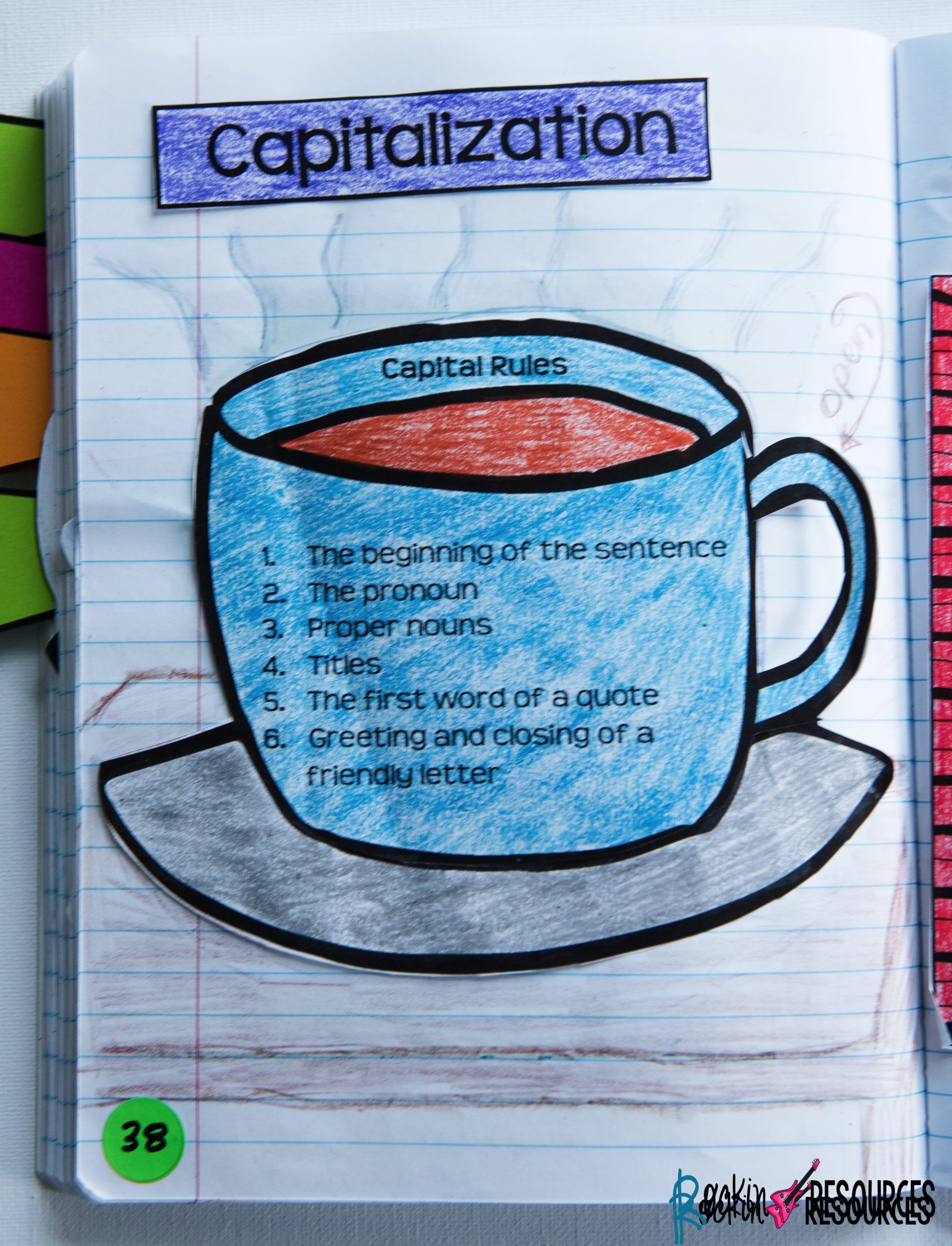 Writing Mini Lesson 33 On Capitalization Rockin Resources