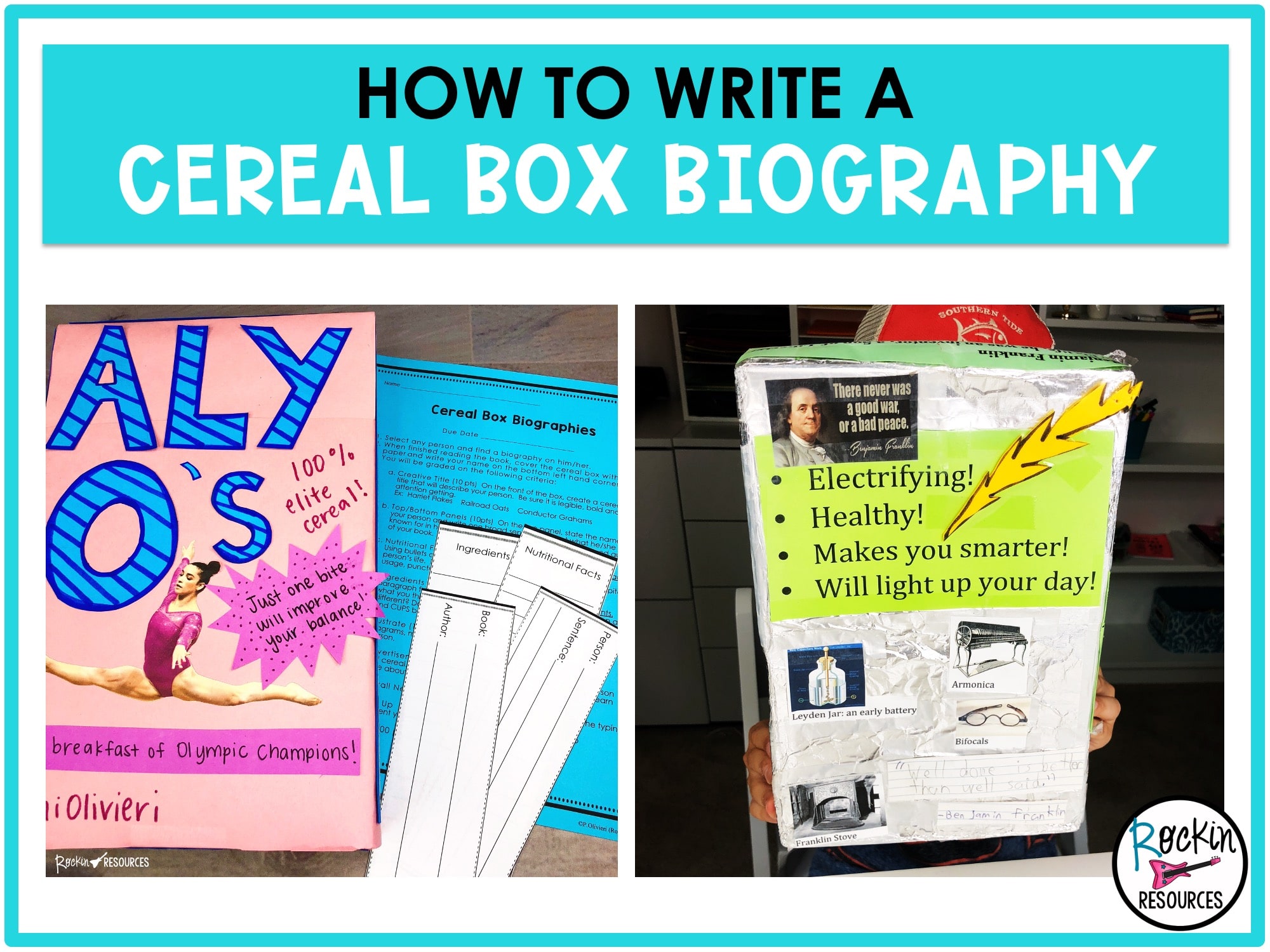 How to Write a Cereal Box Biography - Rockin Resources