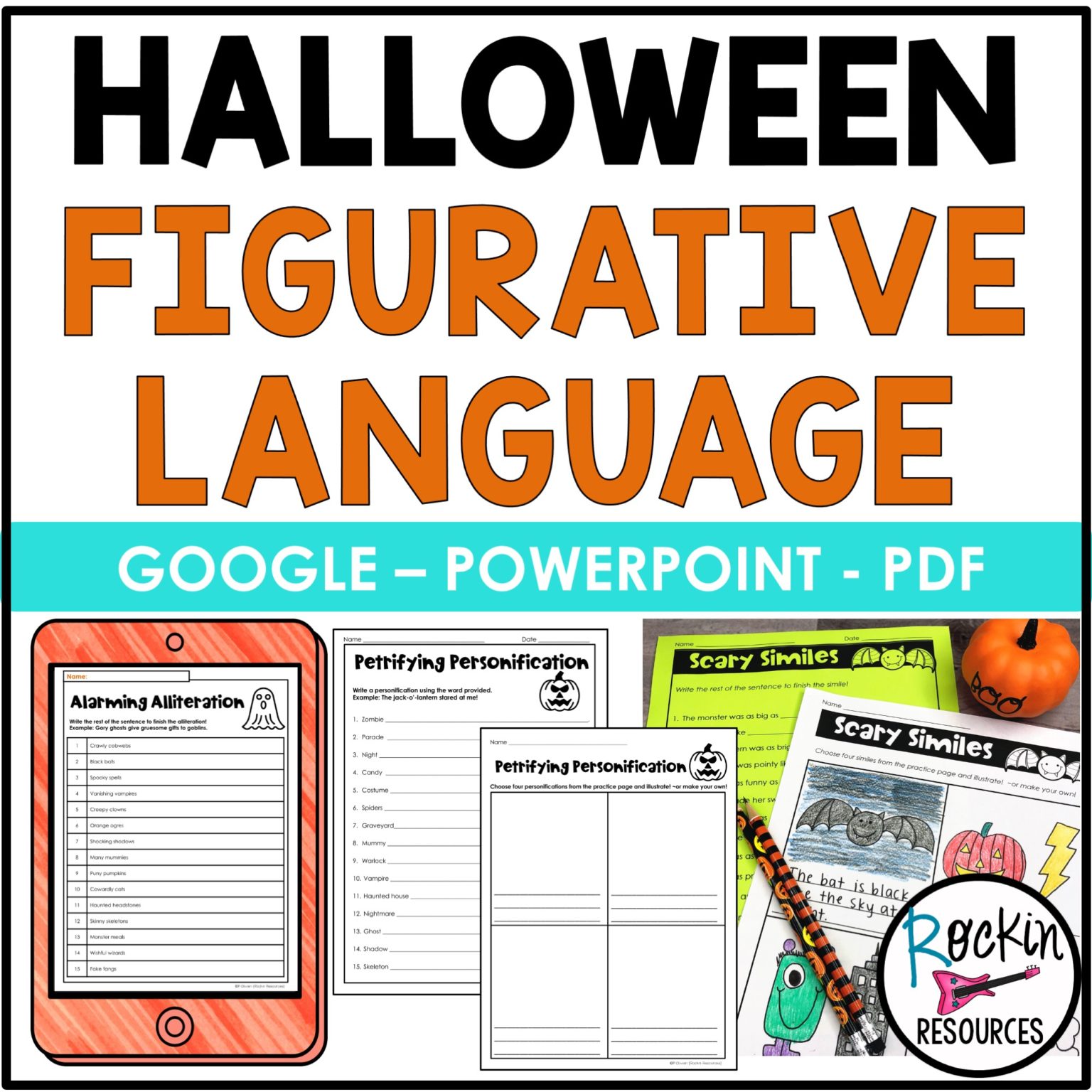 Halloween Figurative Language - Rockin Resources