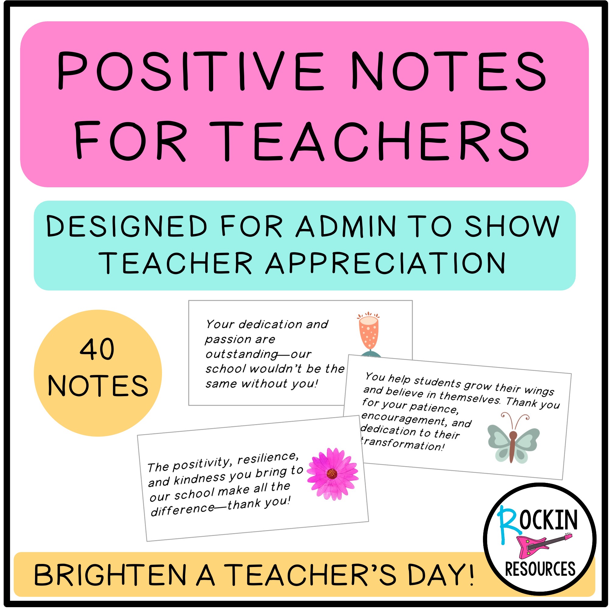 Teacher Appreciation Notes