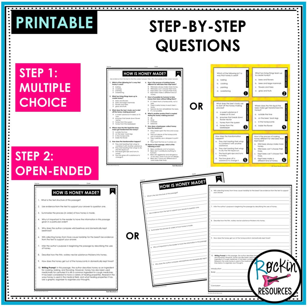 4th Grade Informational Reading Comprehension Passages - Rockin Resources