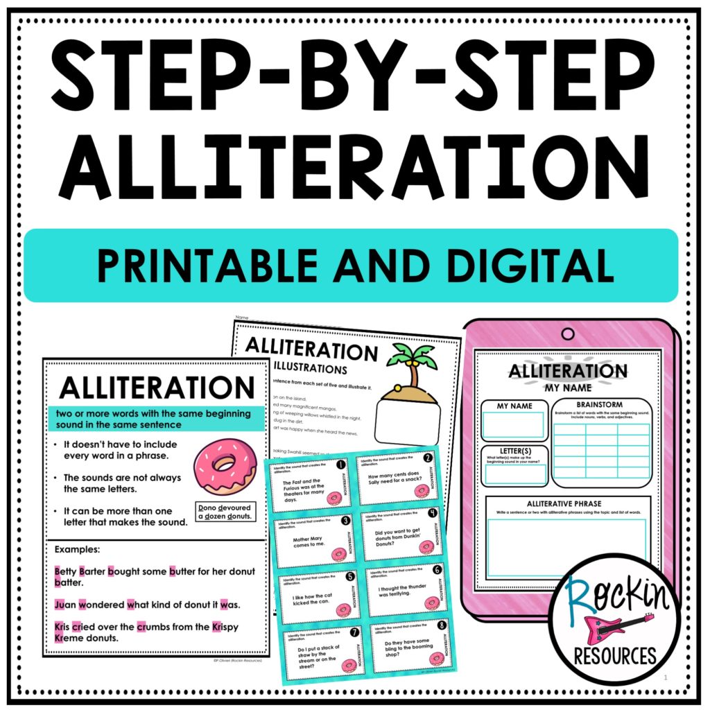 ALLITERATION | FIGURATIVE LANGUAGE | PRINTABLE AND DIGITAL - Rockin ...