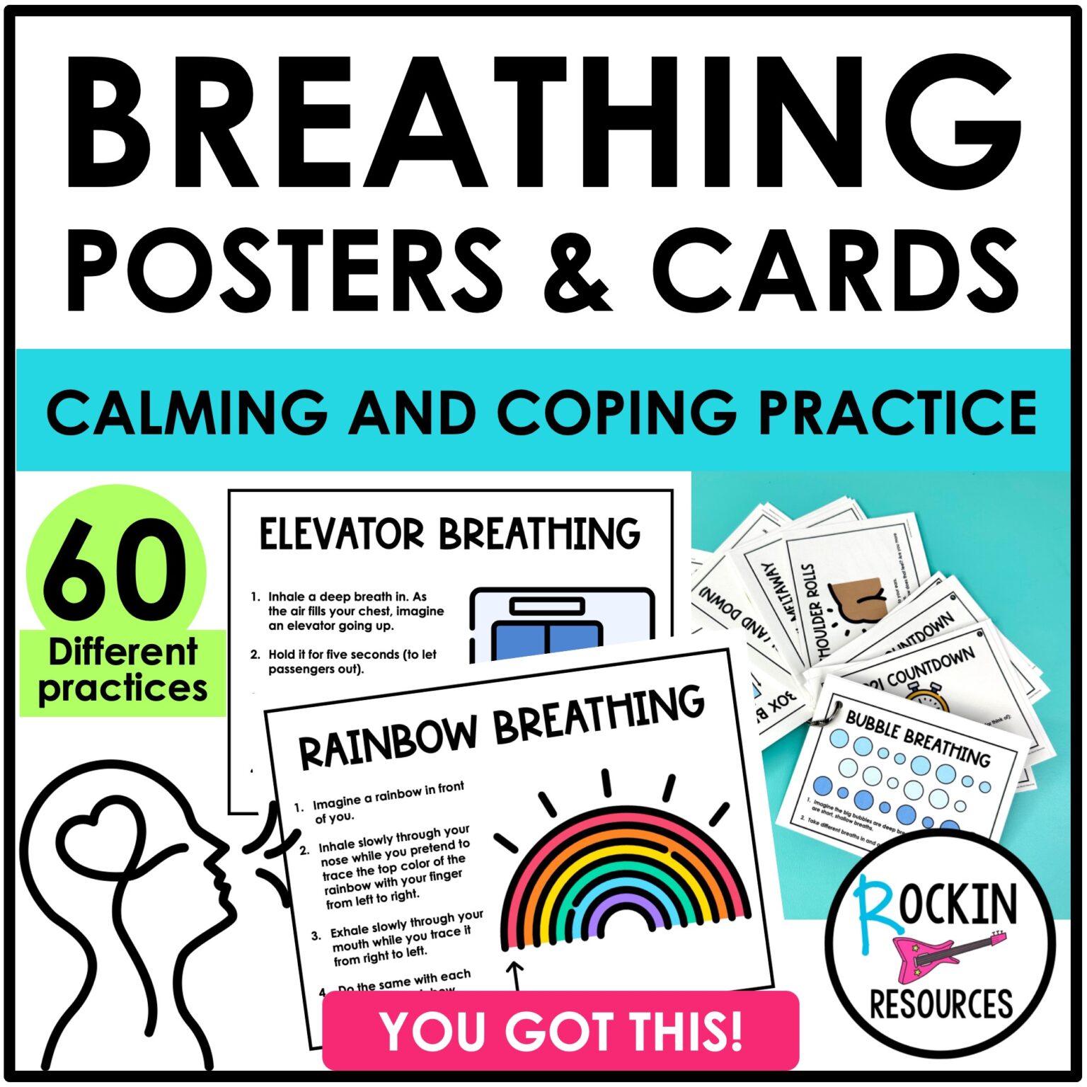 SOCIAL EMOTIONAL LEARNING POSTERS - SEL POSTERS AND CARDS - BREATHING ...