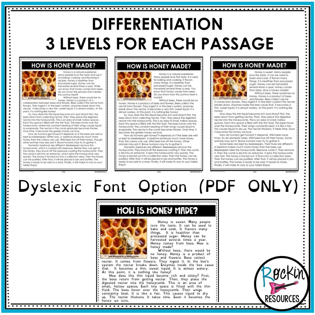 4th Grade Informational Reading Comprehension Passages - Rockin Resources