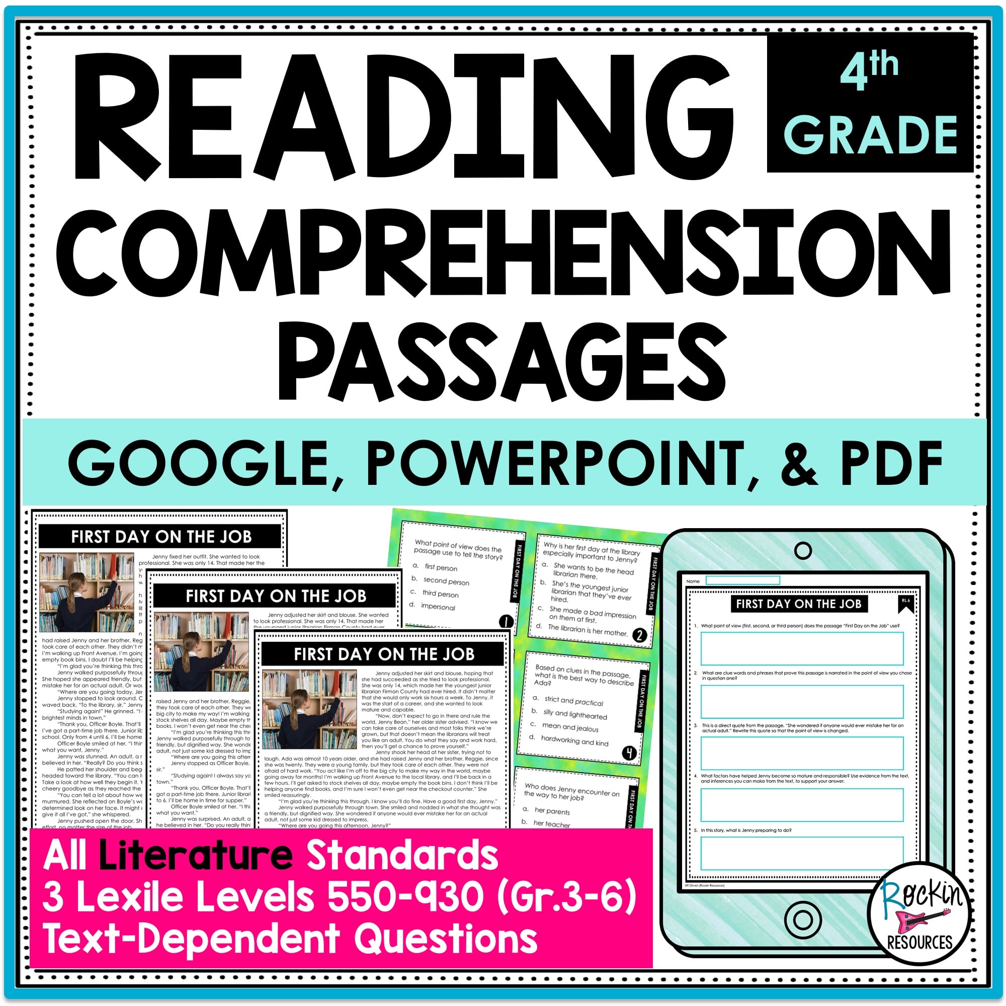 Reading Comprehension Strategies Posters Rockin Resources